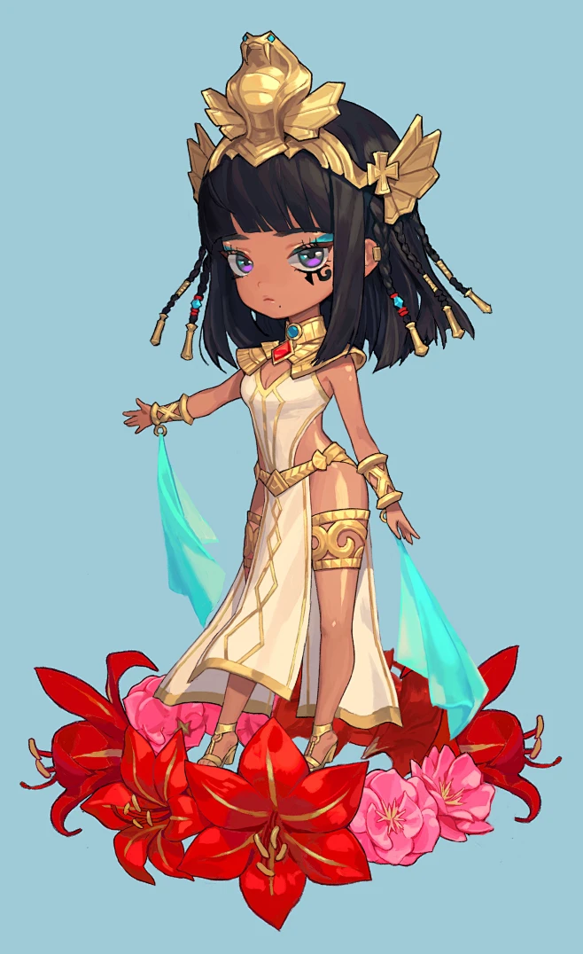 netmarble_clubmstar_character design, BYUN ARI : For the August event-花瓣网