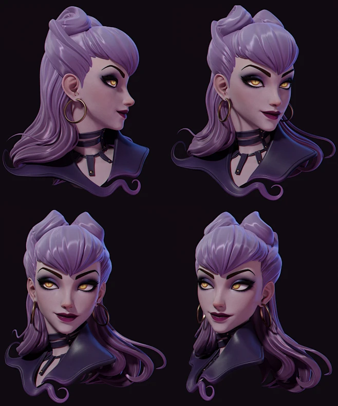 Evelyn, Marko Xu(羿) : A quick practice of stylized head sculpting.I used zbrush for modeling and ...