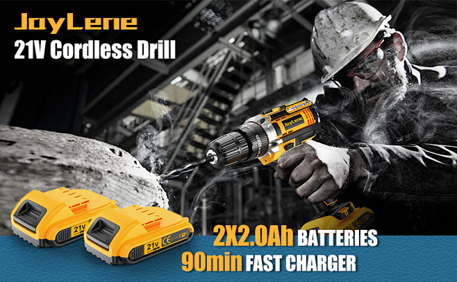 Amazon.com: JayLene 21V Cordless Drill Set, Power Drill 59Pcs with 3/8 ...