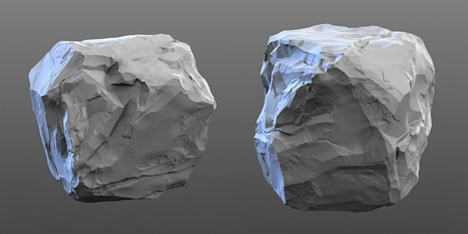 High Poly - Rock 2, Justin Owens : Another high poly sculpt now ...