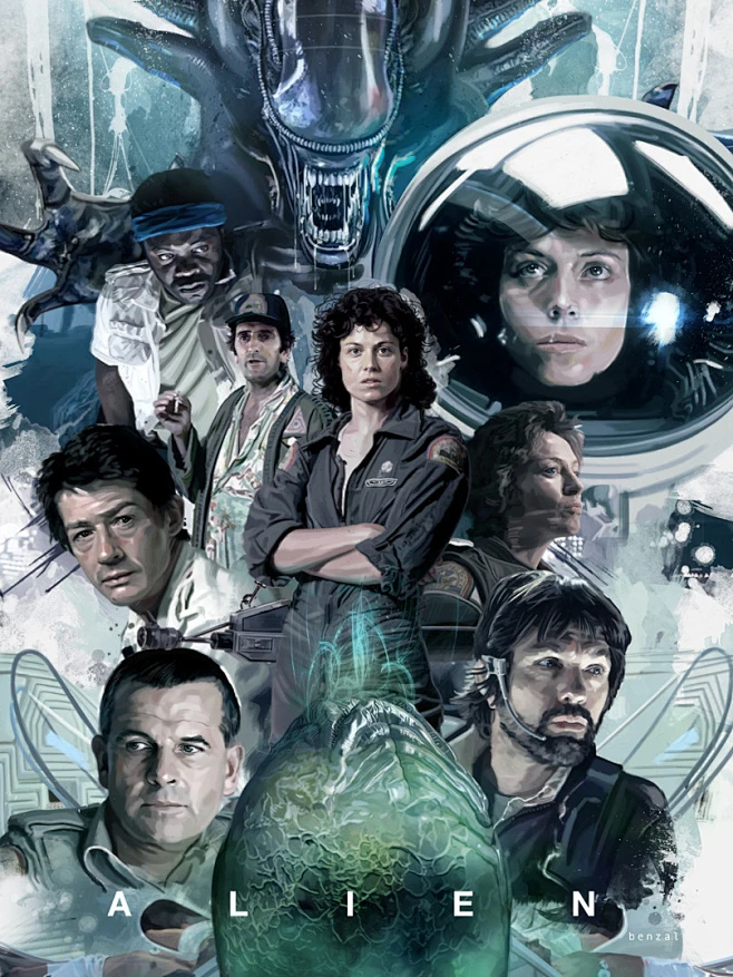 ALIEN The eighth passenger, David Benzal : Commission.-花瓣网