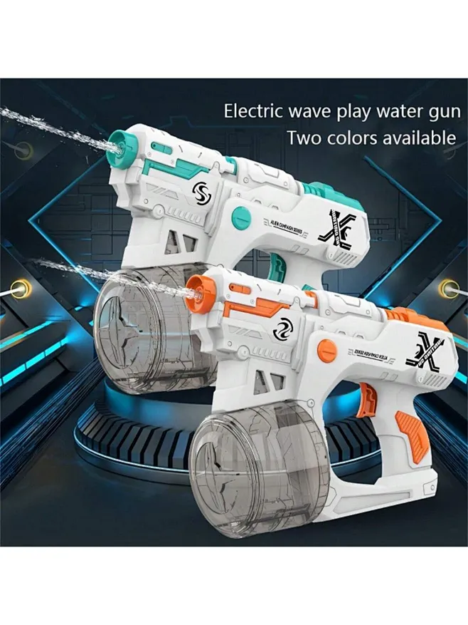 1pc 450ml Large-Capacity Abs Electric Water Gun With Automatic Water ...