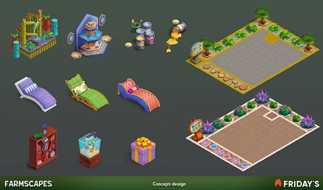 2D cartoon concept art concept design Digital Art Game Art game design ...