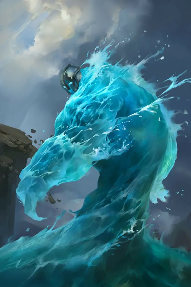 water elemental-花瓣网