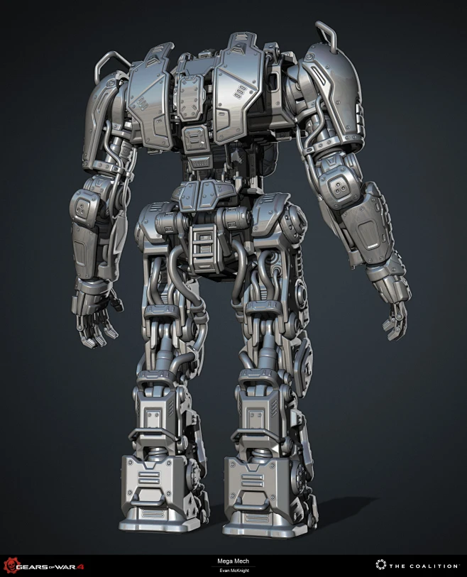 Mega Mech - Gears of War 4, Evan McKnight : Initial proxy model and ...