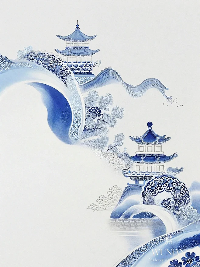 东方美学 中式山水建筑-花瓣网