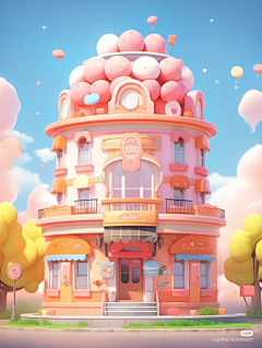 C-c4d-花瓣网|陪你做生活的设计师 | 剖面房间卧室厨房3D小房间模型 (22)