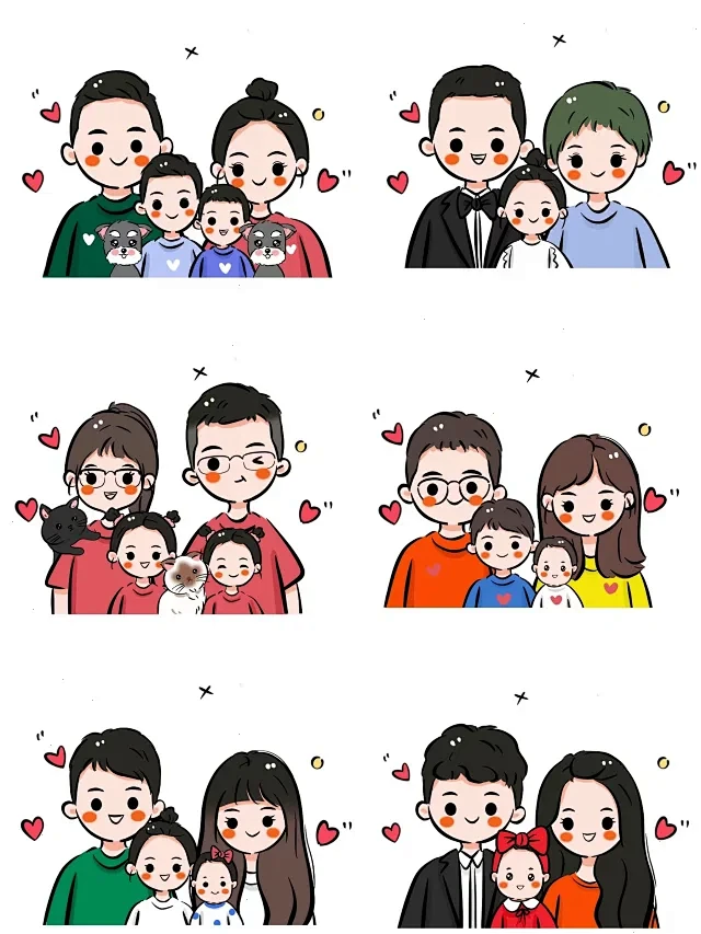 一家人四口简笔画 - 小红书搜索-花瓣网