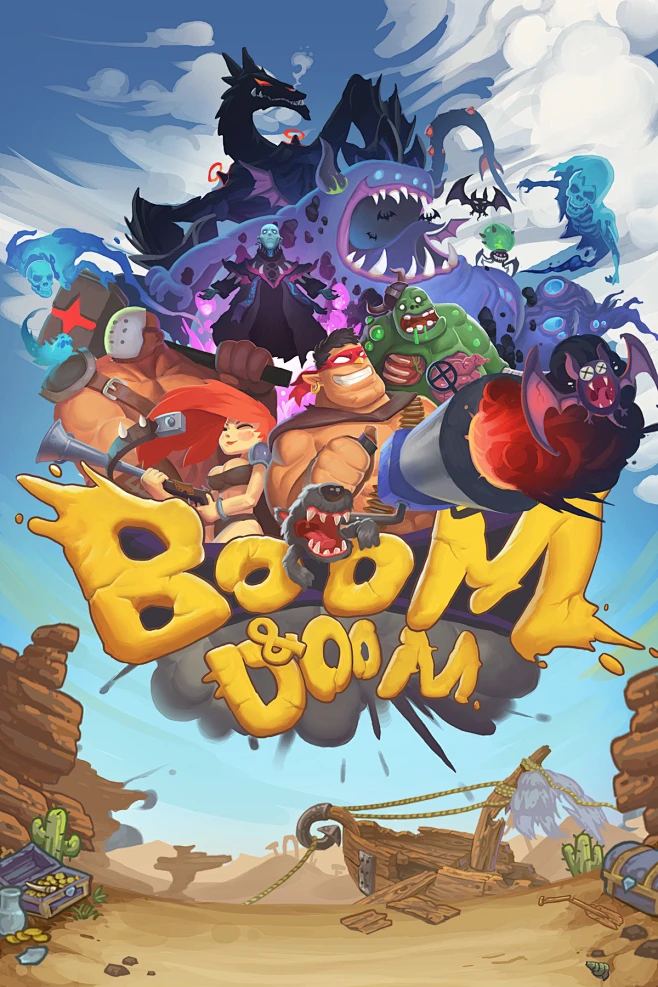 Game Poster of "Boom and Doom" on Behance-花瓣网