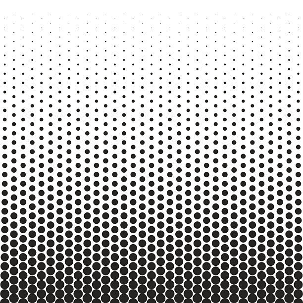 Halftone dotted vintage retro gradients pattern. Monochrome pop art ...