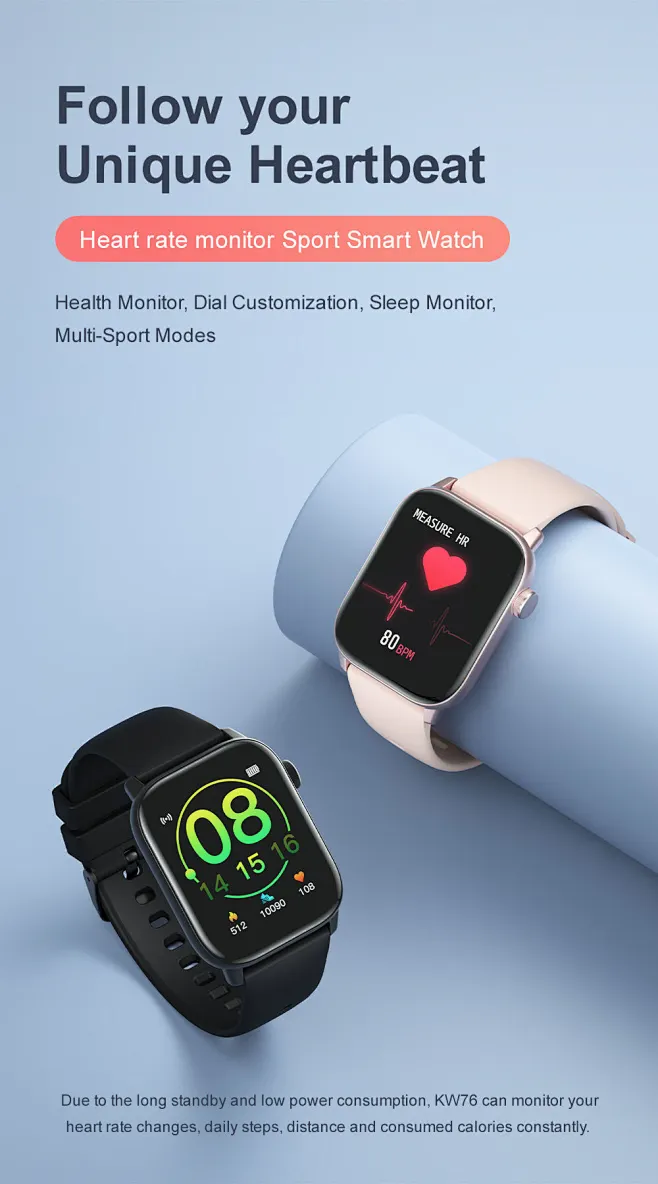 Kingwear 2021 New Arrivals Smart Watch Women Mens Good Price Sport Ip68 ...