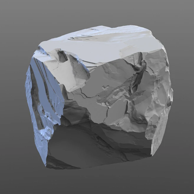 High Poly - Rock 3, Justin Owens : Another high poly sculpt now ...