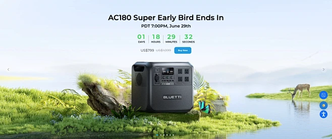 BLUETTI: Portable Power Station, Solar Generator Kit-花瓣网