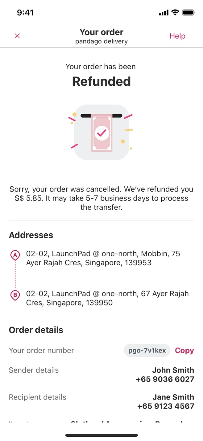 foodpanda Cancelling my order screen-花瓣网