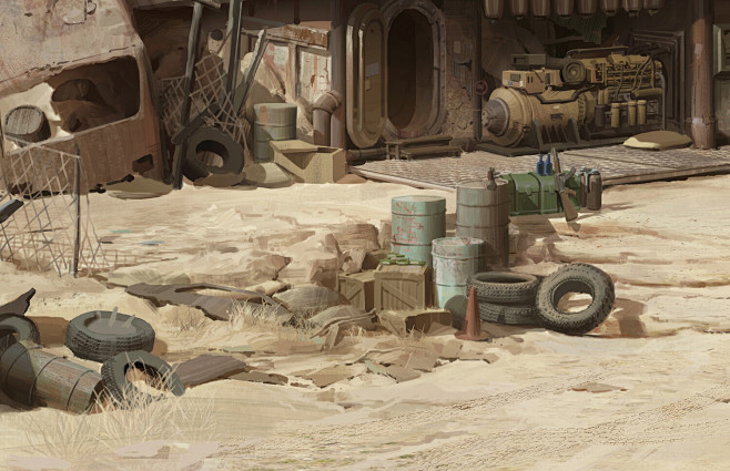 Waste punk, lok du : The material of this picture is hand drawn, which ...