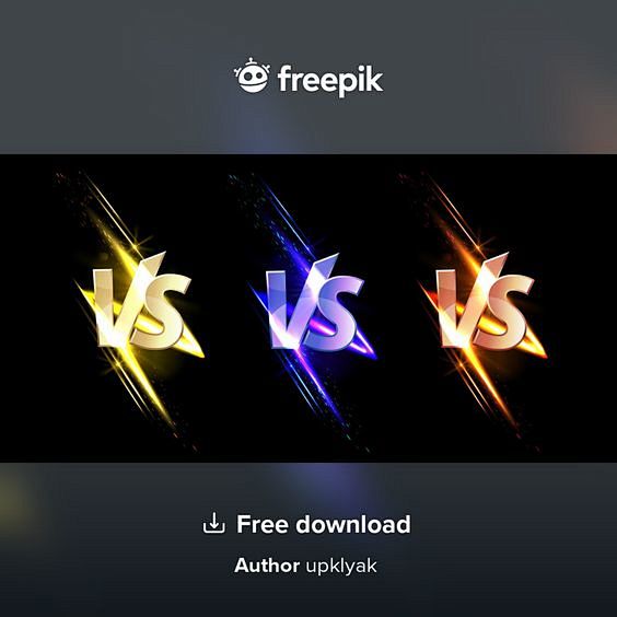 Versus vs signs with glow and sparks gam... | Free Vector #Freepik # ...