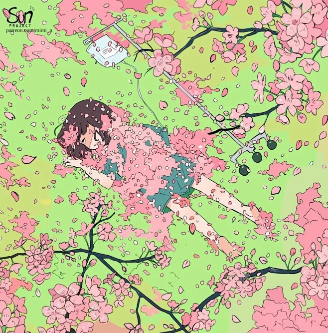 mimi_n，Sun proiject作品色调十分鲜艳，主题多聚焦于校园暴力、家庭暴力、网络暴力、人际关系等等。