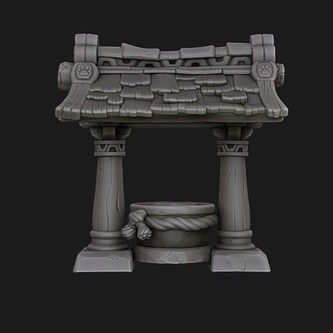 猫神殿-风格化手绘PBR-场景物件/组件-微元素 - Element3ds.com!