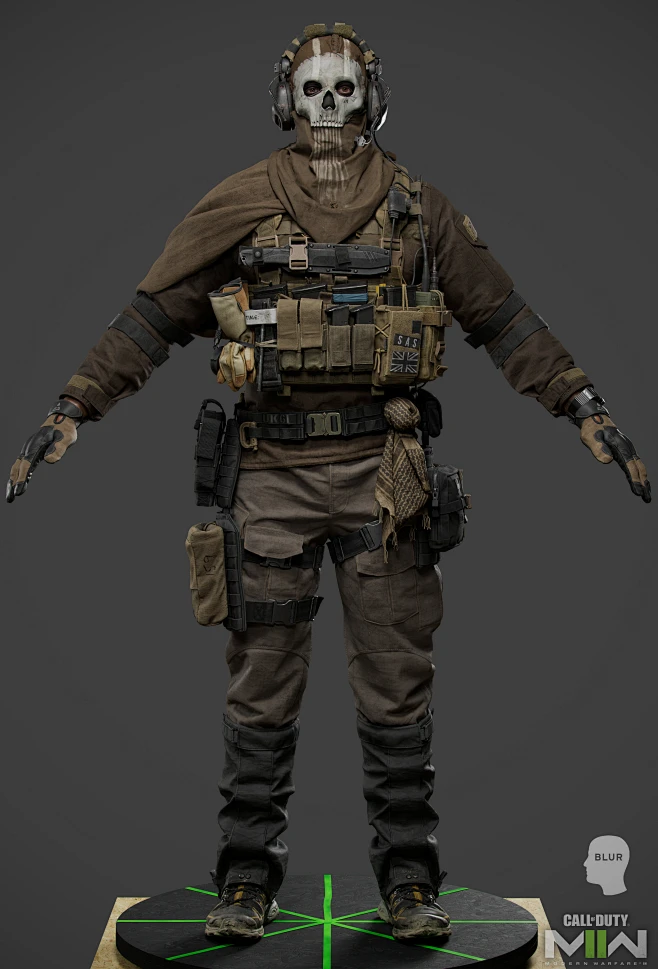 Call of Duty Modern Warfare 2 - Ghost-花瓣网