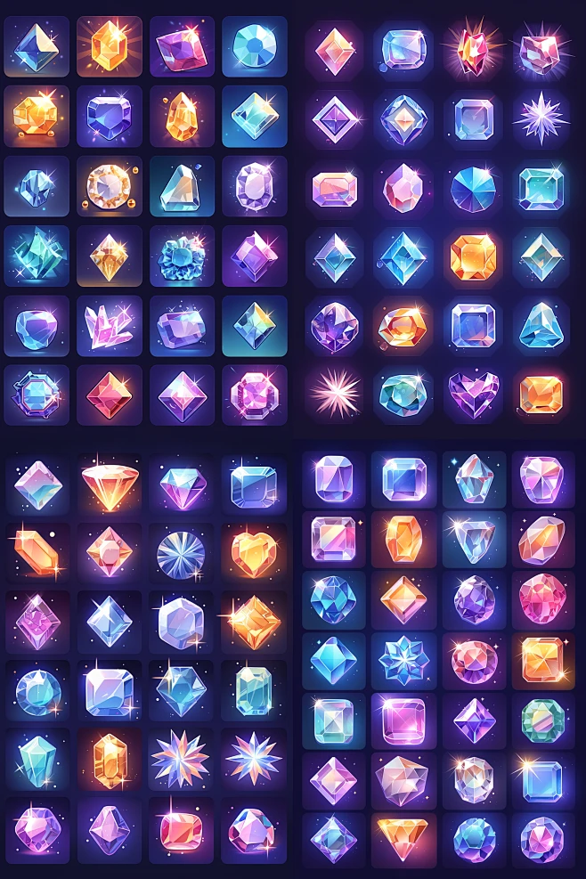 fei0064_88842_A_grid_of_colorful_gems_in_the_style_of_Worldh_re ...