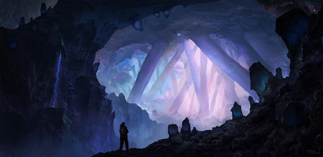 Crystal cave, Piotr Dura : Personal artwork-花瓣网