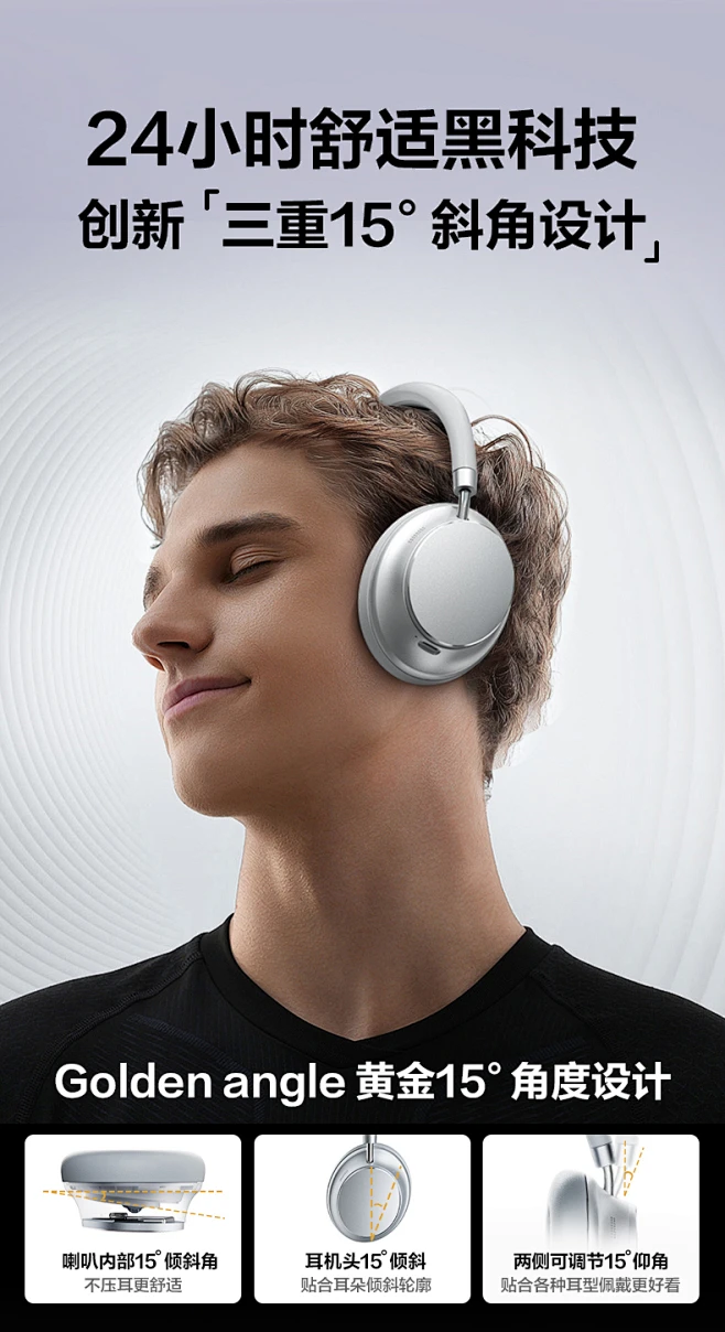 唐麦新款H6系列主动降噪头戴式耳机无线蓝牙游戏电脑适用苹果2024-tmall.com天猫-花瓣网