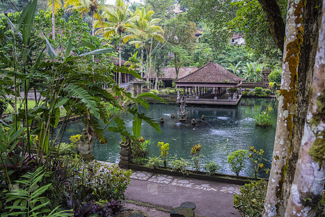 Kawi Sebatu Temple, Ubud，印度尼西亚巴厘岛。