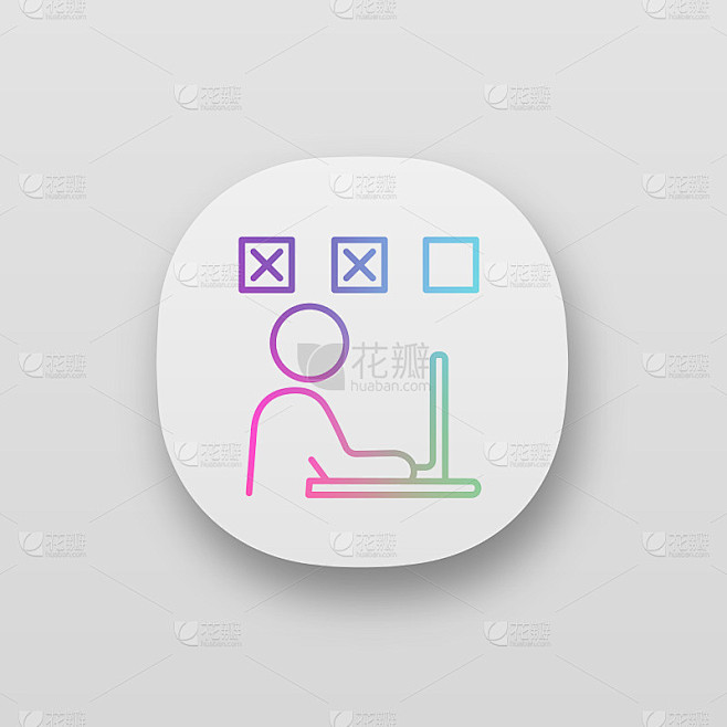 Person making mistakes icon