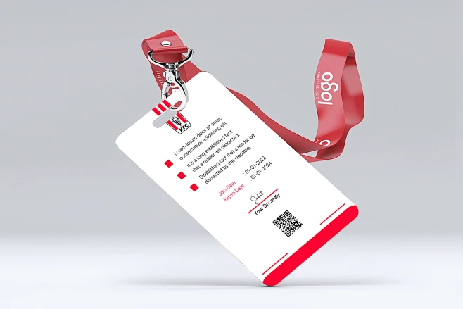 badge brand identity branding employee id card ID card design identity ...