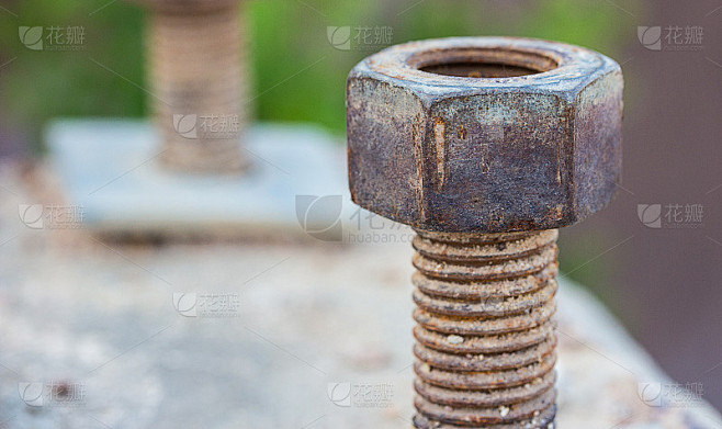 螺丝螺栓，生锈的螺丝螺栓