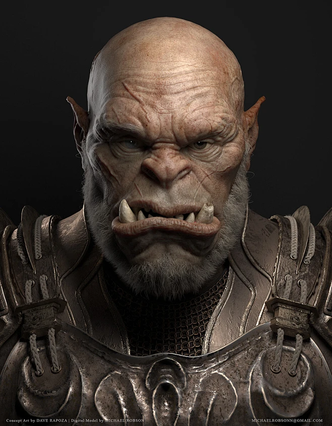 ArtStation - Old Orc, Michael Robson-花瓣网
