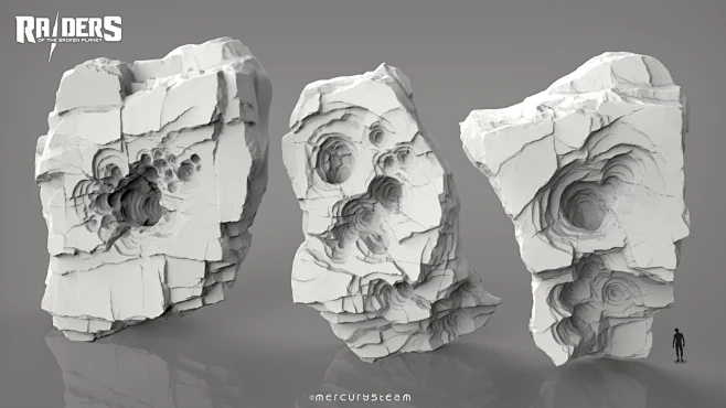 Craters & damaged rocks - Raiders of the broken planet, Daniel Castillo ...