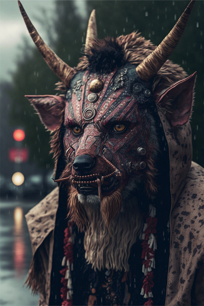 a celestialpunk druid preparing for combat + robes of woven matte black ...