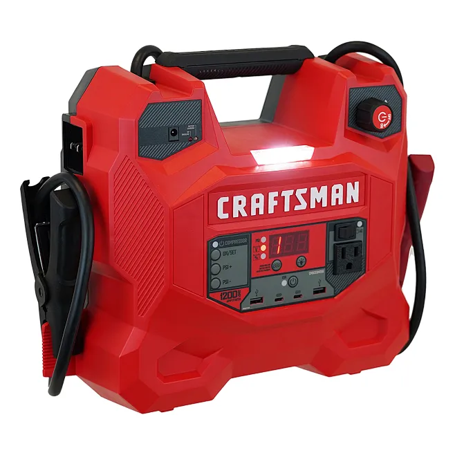 Amazon.com: CRAFTSMAN Jump Starter and Portable Power Station, 100-PSI ...
