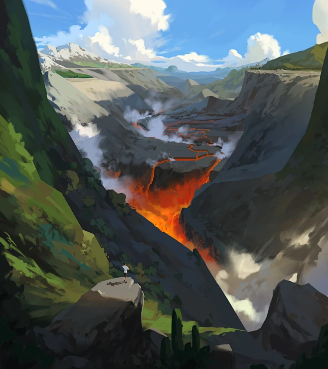 Daily sketch, Shin jong hun : Underwater volcano https://www.instagram ...