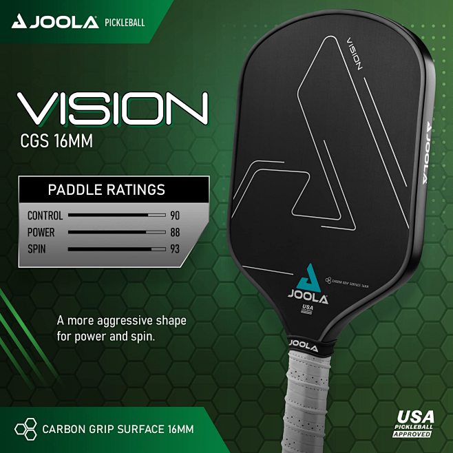 Amazon.com: JOOLA Vision Pickleball Paddle with Textured Carbon Grip ...