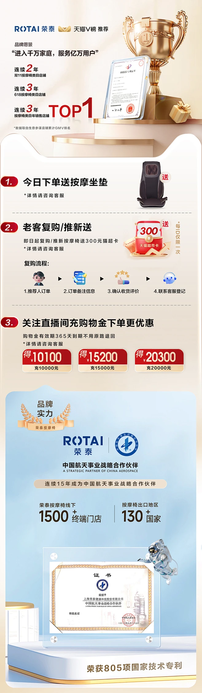 ROTAI/荣泰按摩椅家用全身全自动豪华太空舱多功能按摩沙发S80-tmall.com天猫-花瓣网