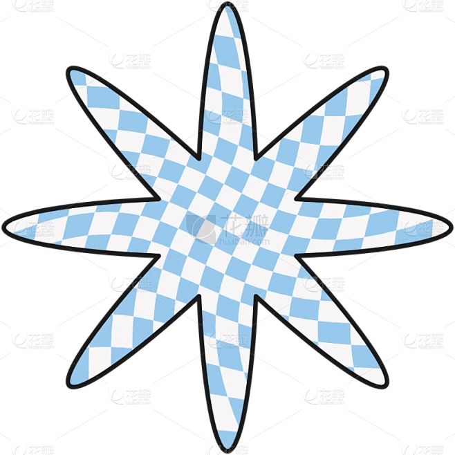 Star Shape Sticker素材-花瓣网