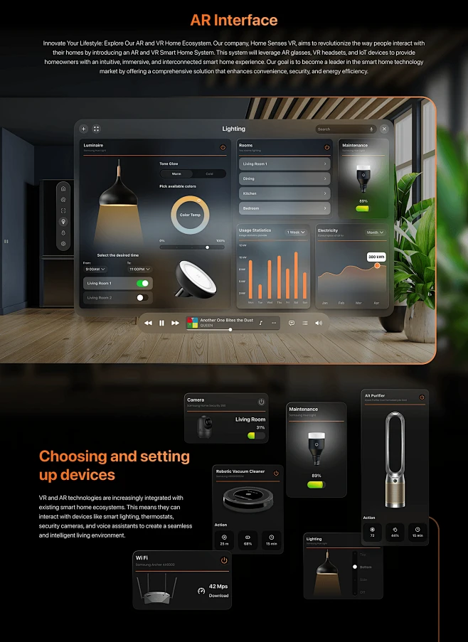 vr apple vision pro design Smart Home UI/UX app design apple design ui ...