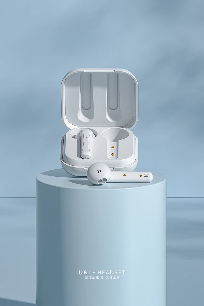 产品渲染-蓝牙耳机Ⅲ三维/C4D设计-花瓣网