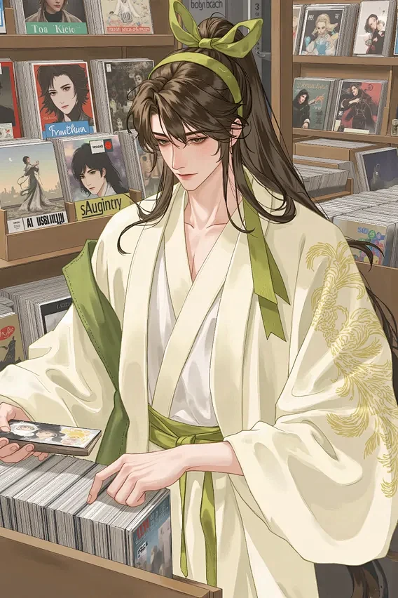 F.1_XWA_惊鸿照影_古风长发帅哥小说推文封面-LoRA-曦邬桉-LiblibAI-花瓣网