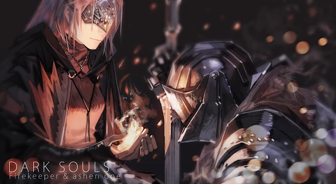 Firekeeper & Ashen one-花瓣网