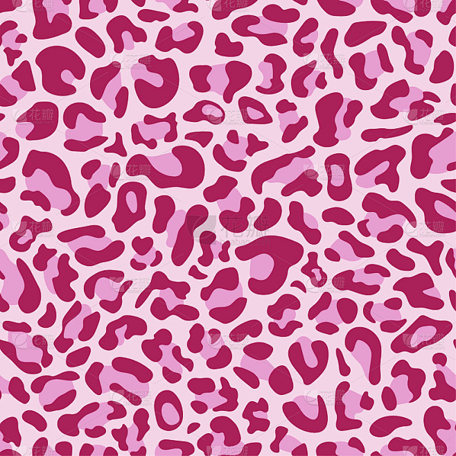 Seamless pattern of leopard skin