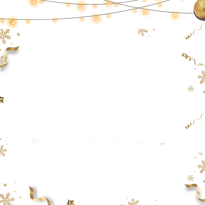 圣诞边框彩带-花瓣网