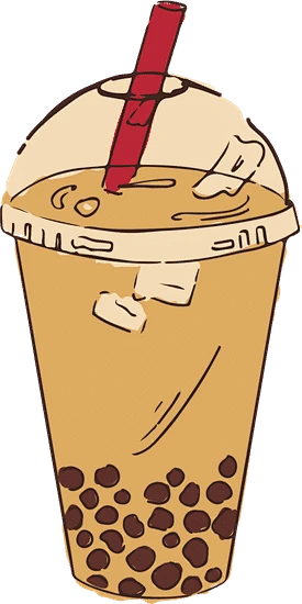 Colored Wood Block Style Nai Cha Milk Tea Chinese Traditional Food-花瓣网
