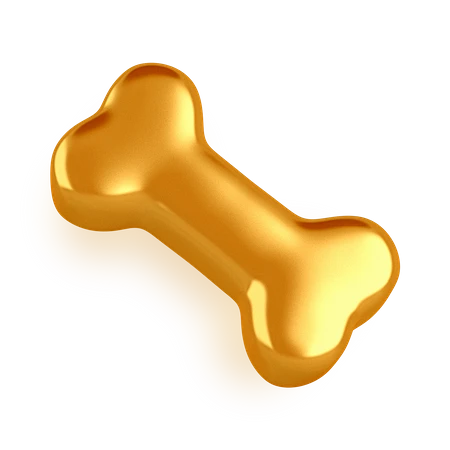 Golden Bone 3D Icon-花瓣网