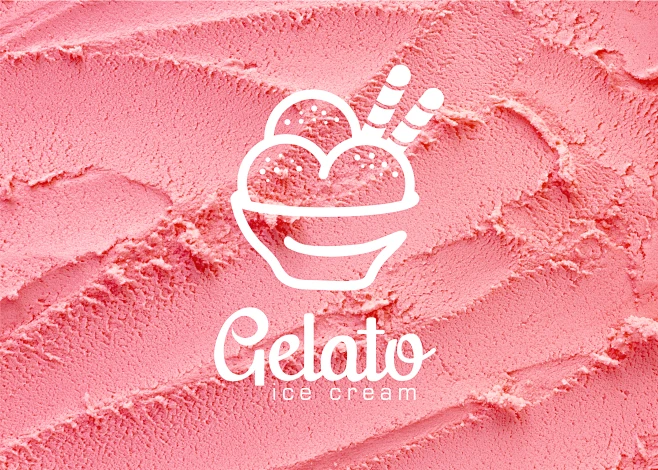 brand brand identity branding dessert Gelato icecream logo Logo Design ...