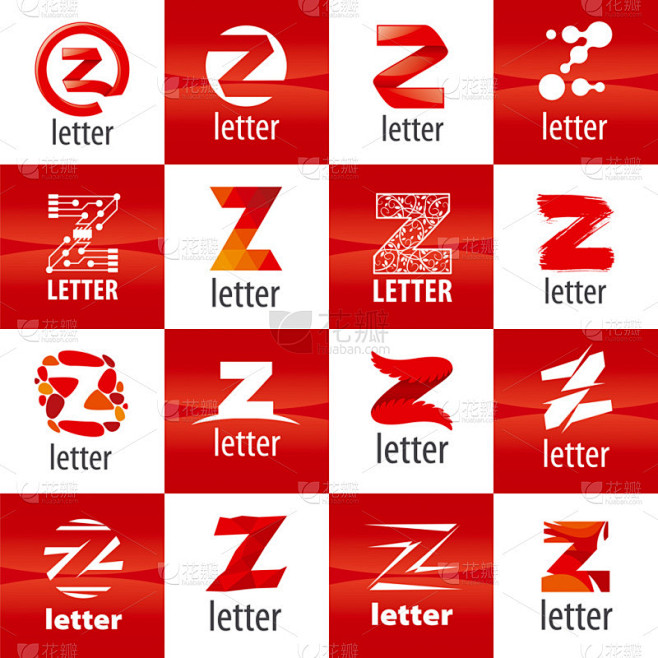 大套的矢量 logo 字母 Z