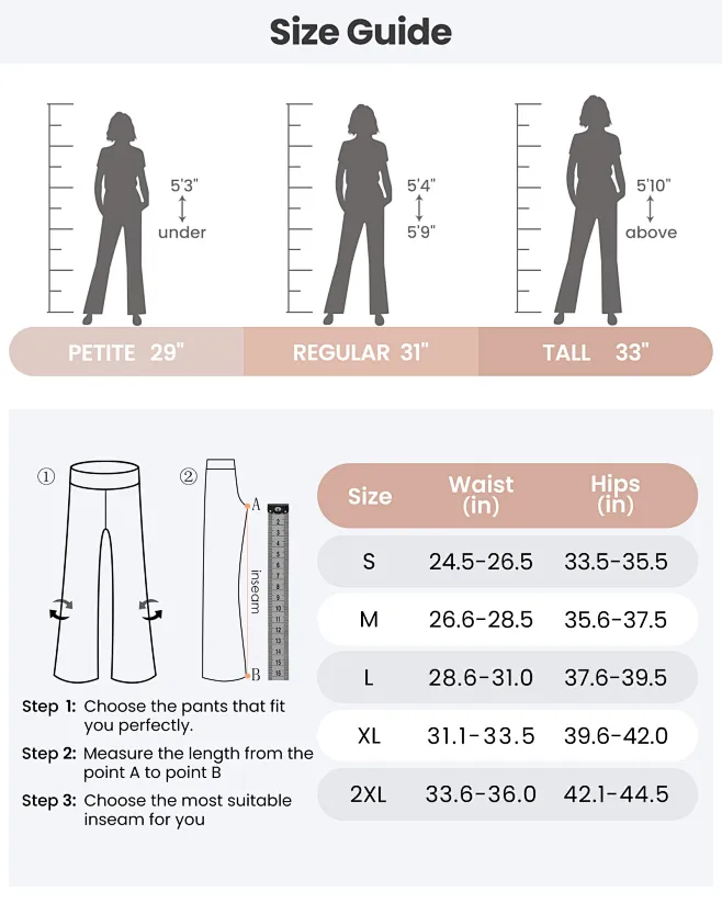 Amazon.com: G4Free Fleece Lined Flare Leggings with Pockets Petite ...