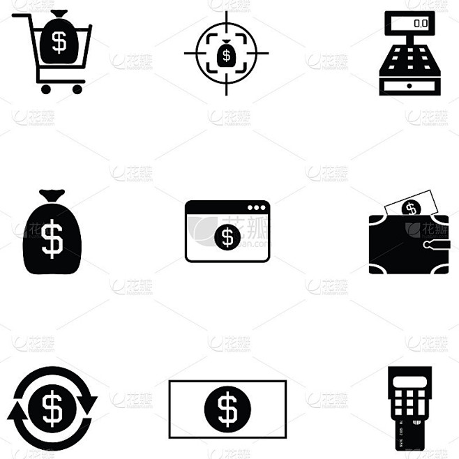 payments icon set